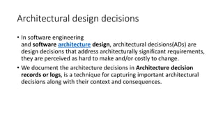 Architectural design | PPT