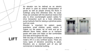STAIRS AND LIFTS IN ARCHIETCTURE | PPTX