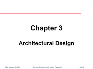 software Architectural Design software engineering | PPT