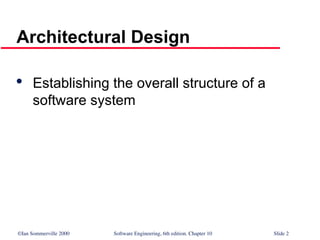 software Architectural Design software engineering | PPT