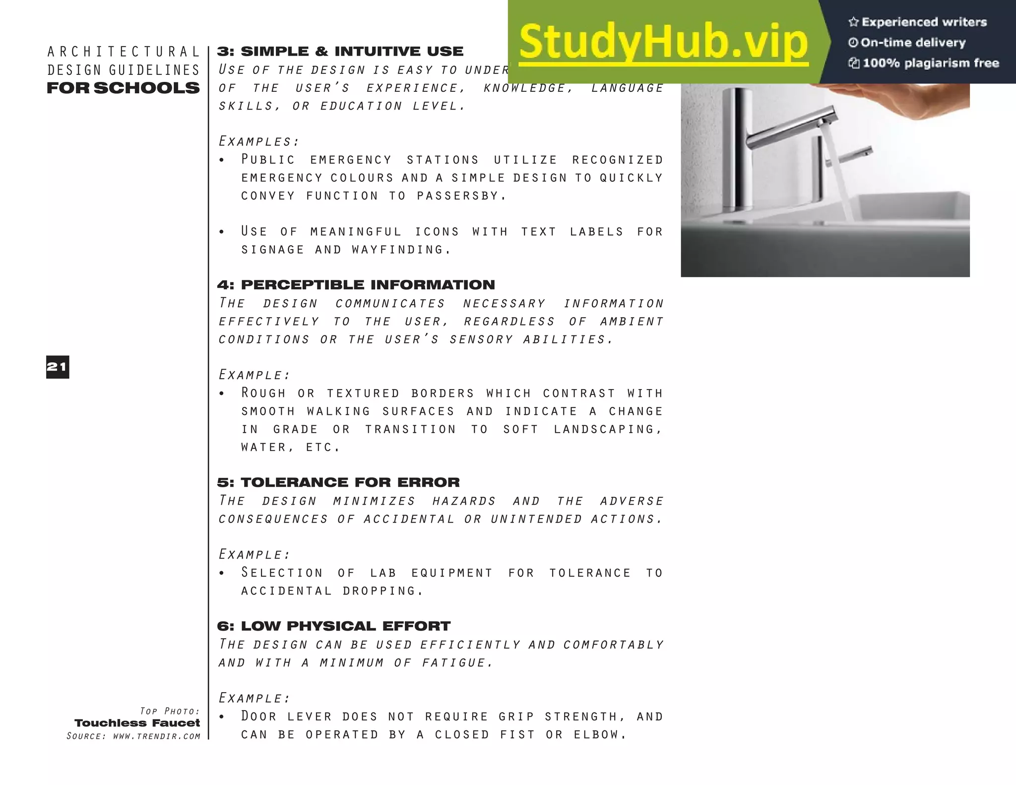 ARCHITECTURAL DESIGN GUIDELINES FOR SCHOOLS TECHNICAL SERVICES BRANCH ...