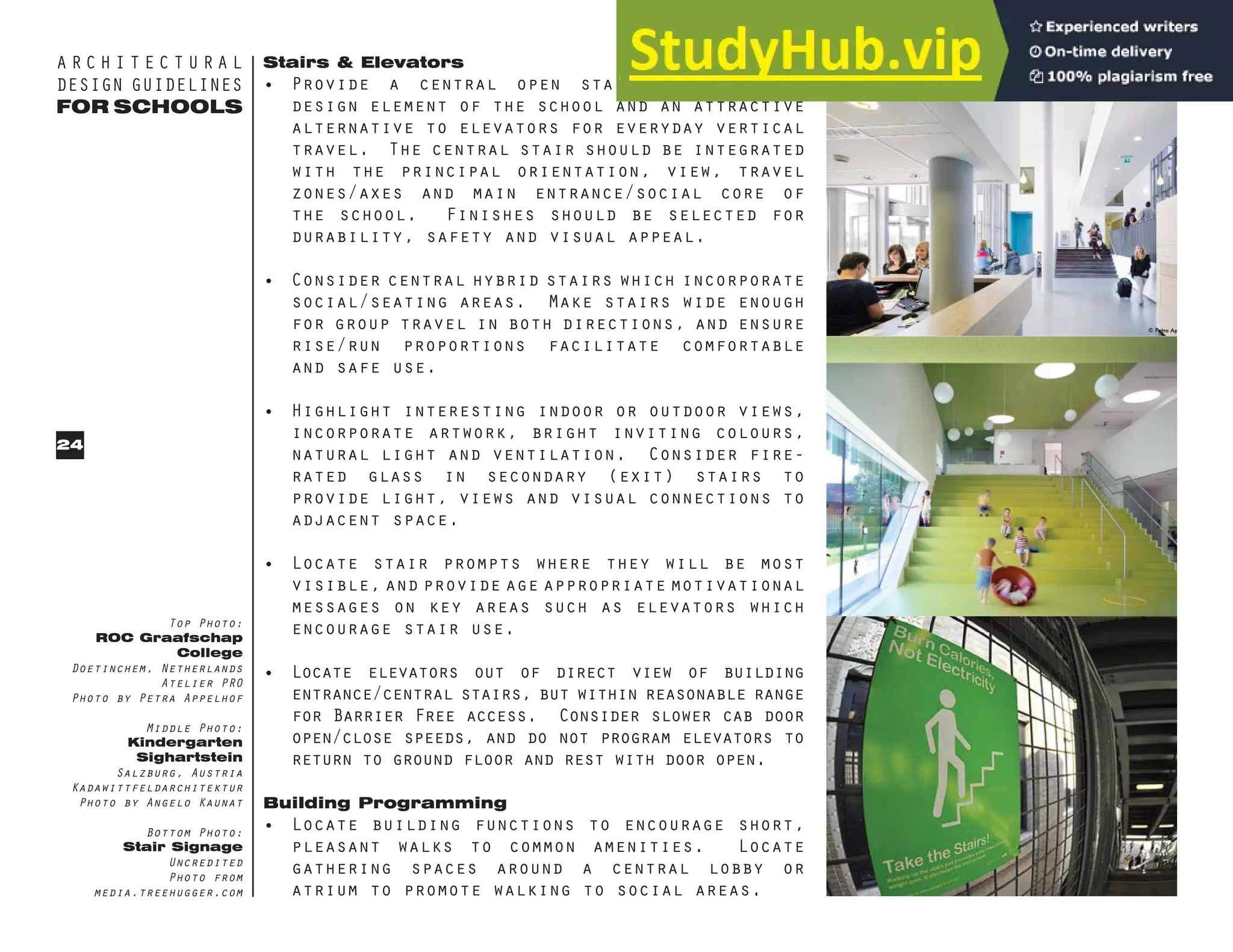 ARCHITECTURAL DESIGN GUIDELINES FOR SCHOOLS TECHNICAL SERVICES BRANCH ...