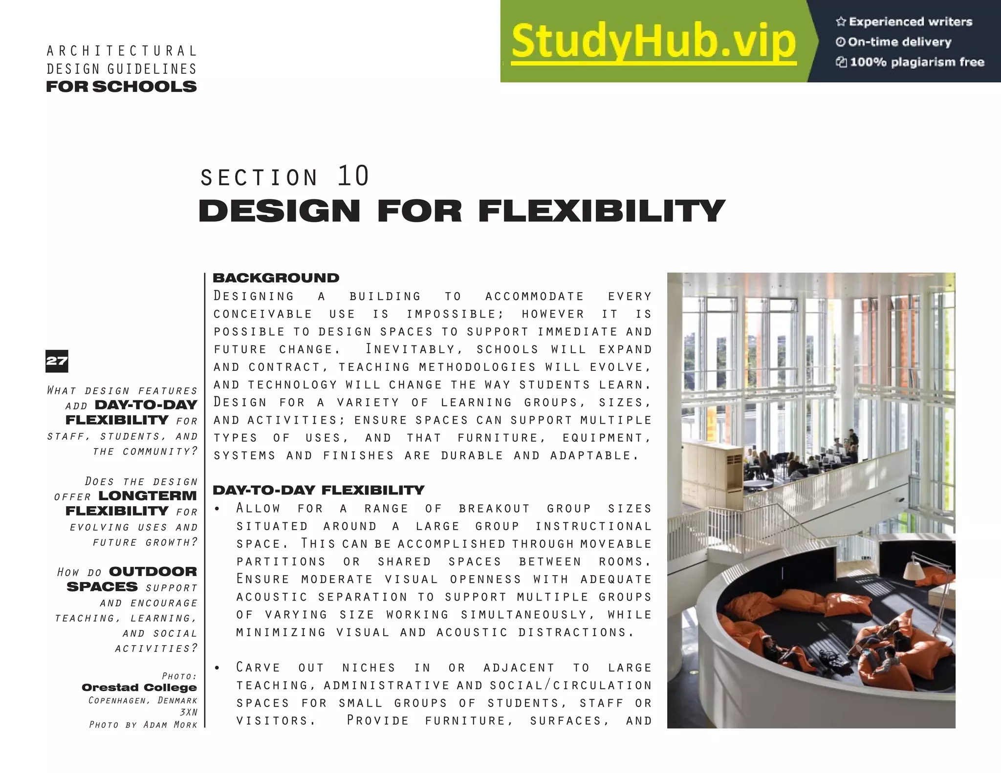 ARCHITECTURAL DESIGN GUIDELINES FOR SCHOOLS TECHNICAL SERVICES BRANCH ...