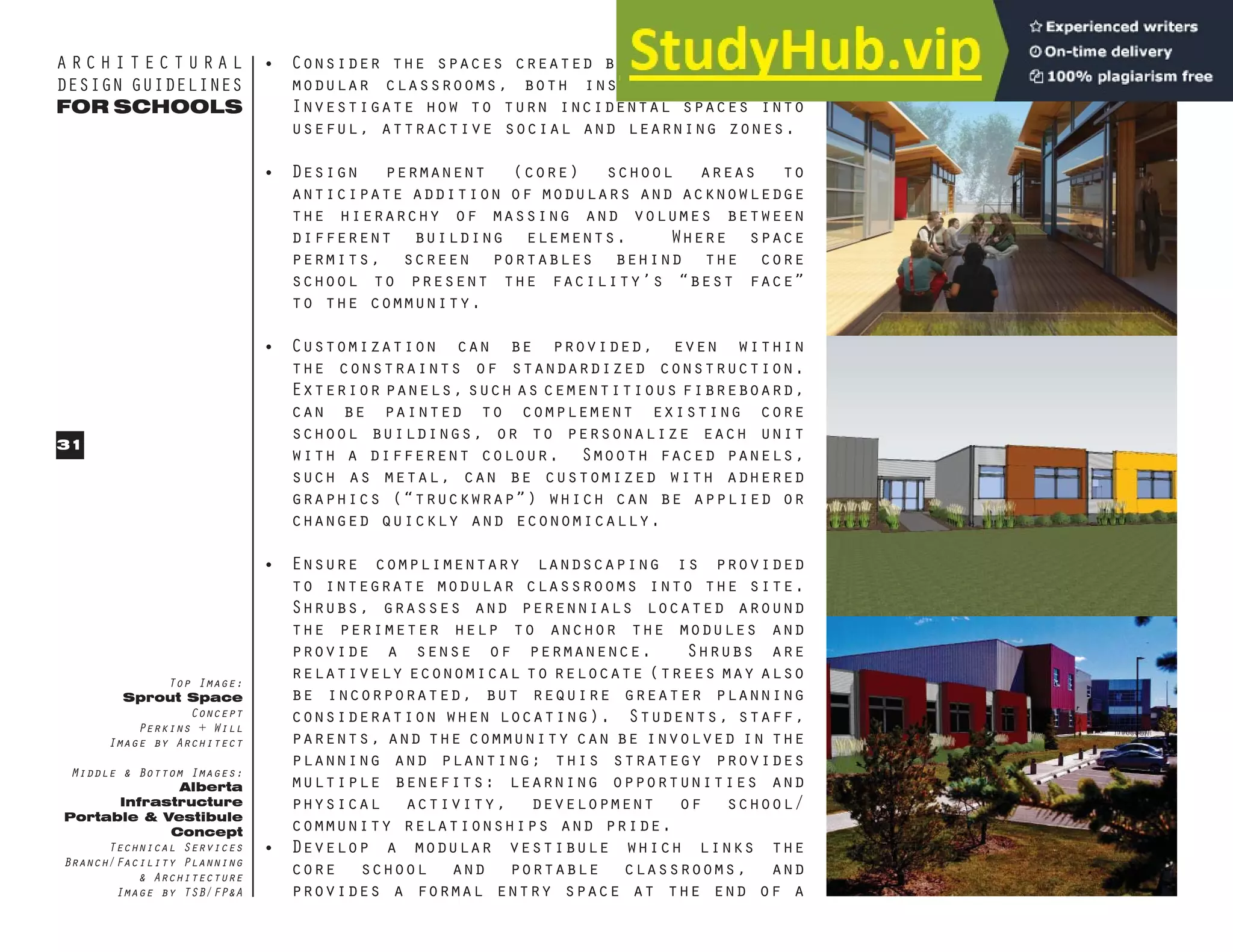 ARCHITECTURAL DESIGN GUIDELINES FOR SCHOOLS TECHNICAL SERVICES BRANCH Facility Planning ...