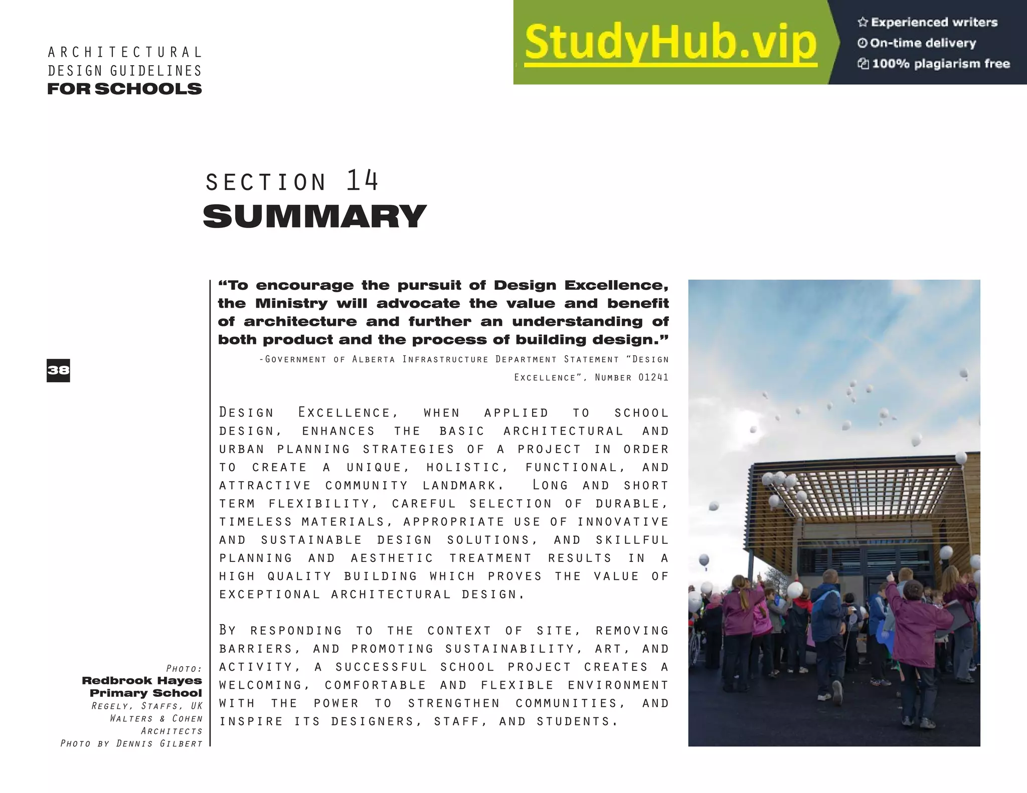 ARCHITECTURAL DESIGN GUIDELINES FOR SCHOOLS TECHNICAL SERVICES BRANCH ...