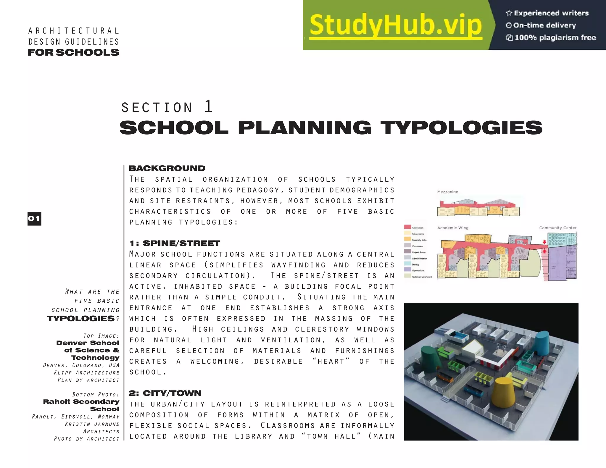 ARCHITECTURAL DESIGN GUIDELINES FOR SCHOOLS TECHNICAL SERVICES BRANCH Facility Planning ...