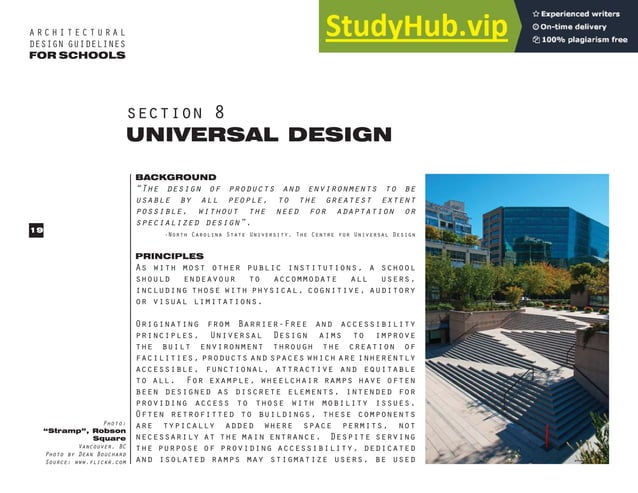 ARCHITECTURAL DESIGN GUIDELINES FOR SCHOOLS TECHNICAL SERVICES BRANCH ...