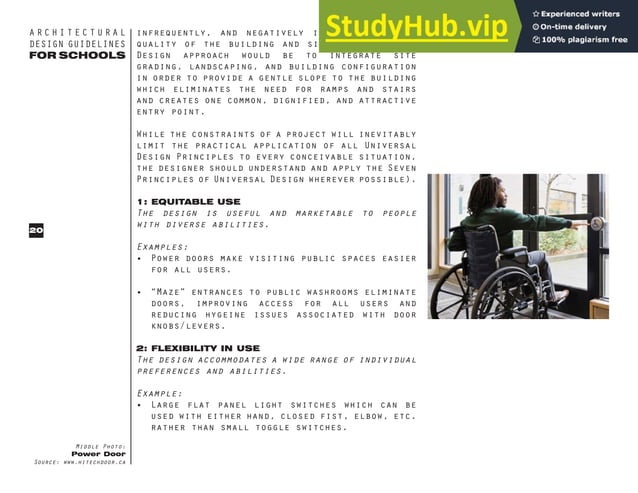 ARCHITECTURAL DESIGN GUIDELINES FOR SCHOOLS TECHNICAL SERVICES BRANCH ...
