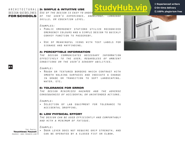 ARCHITECTURAL DESIGN GUIDELINES FOR SCHOOLS TECHNICAL SERVICES BRANCH ...