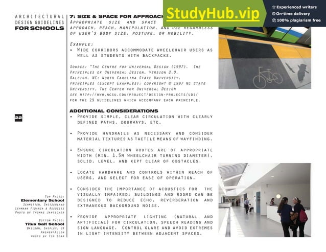 ARCHITECTURAL DESIGN GUIDELINES FOR SCHOOLS TECHNICAL SERVICES BRANCH ...