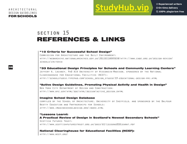 ARCHITECTURAL DESIGN GUIDELINES FOR SCHOOLS TECHNICAL SERVICES BRANCH ...