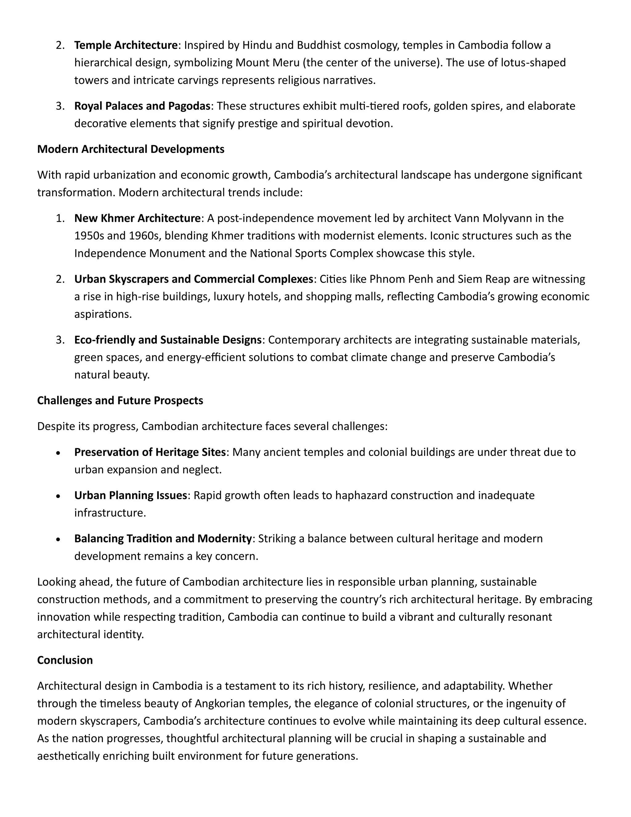 Architectural Design in Cambodia: A Blend of Tradition and Modernity | PDF