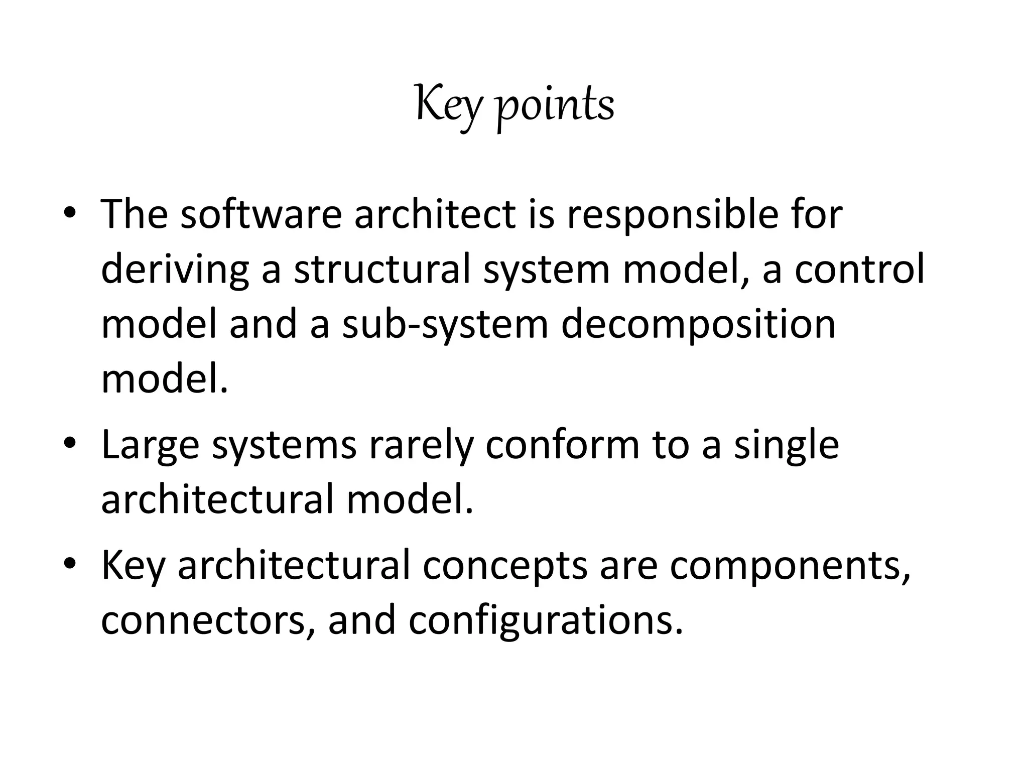 Architectural design of software | PPTX