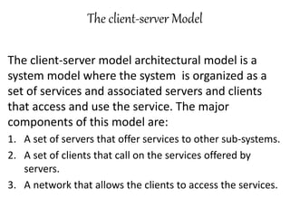 Architectural design of software | PPTX