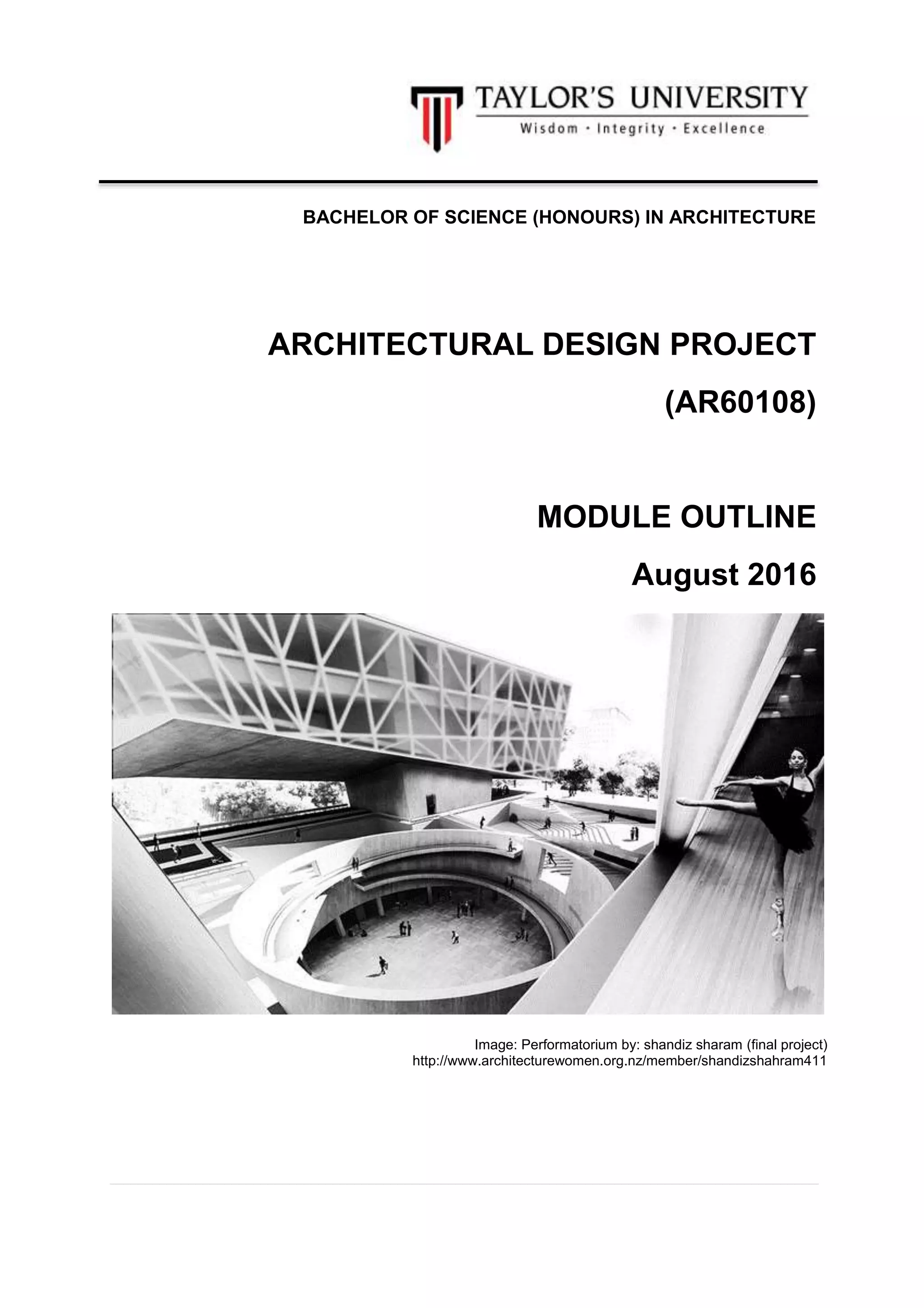 Architectural design project module outline august 2016 | PDF