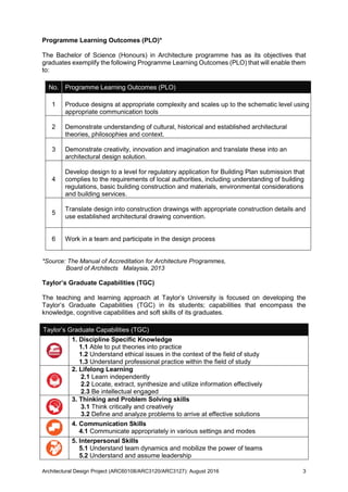 Architectural design project module outline august 2016 | PDF ...