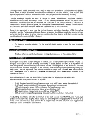 Architectural design project project 1b brief august 2016 | PDF