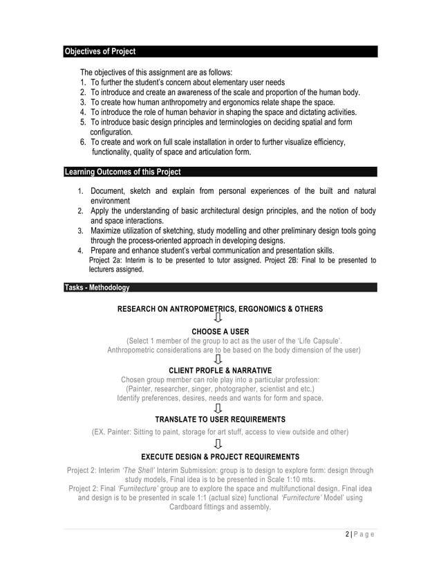 Architectural design studio 1 project 2 brief march 2015 | PDF