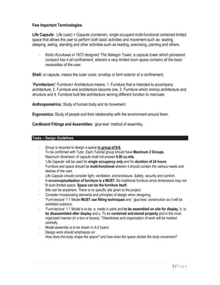 Architectural design studio 1 project 2 brief march 2015 | PDF