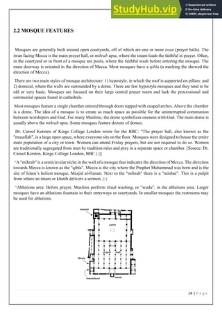 Architectural Dissertation - Eco-Friendly Mosque | PDF