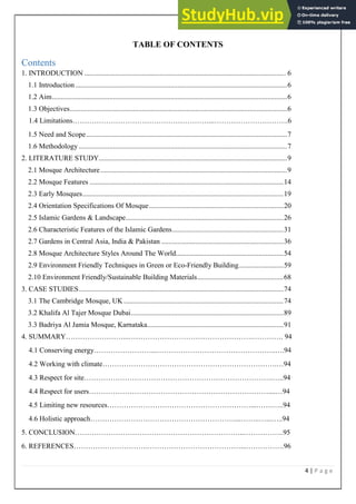 Architectural Dissertation - Eco-Friendly Mosque | PDF