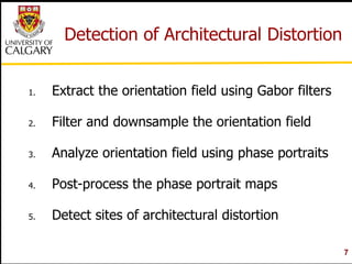 Architectural Distortion in mammograms Seminar | PDF