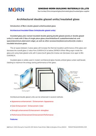 Architectural double glazed unitsinsulated glass | PDF