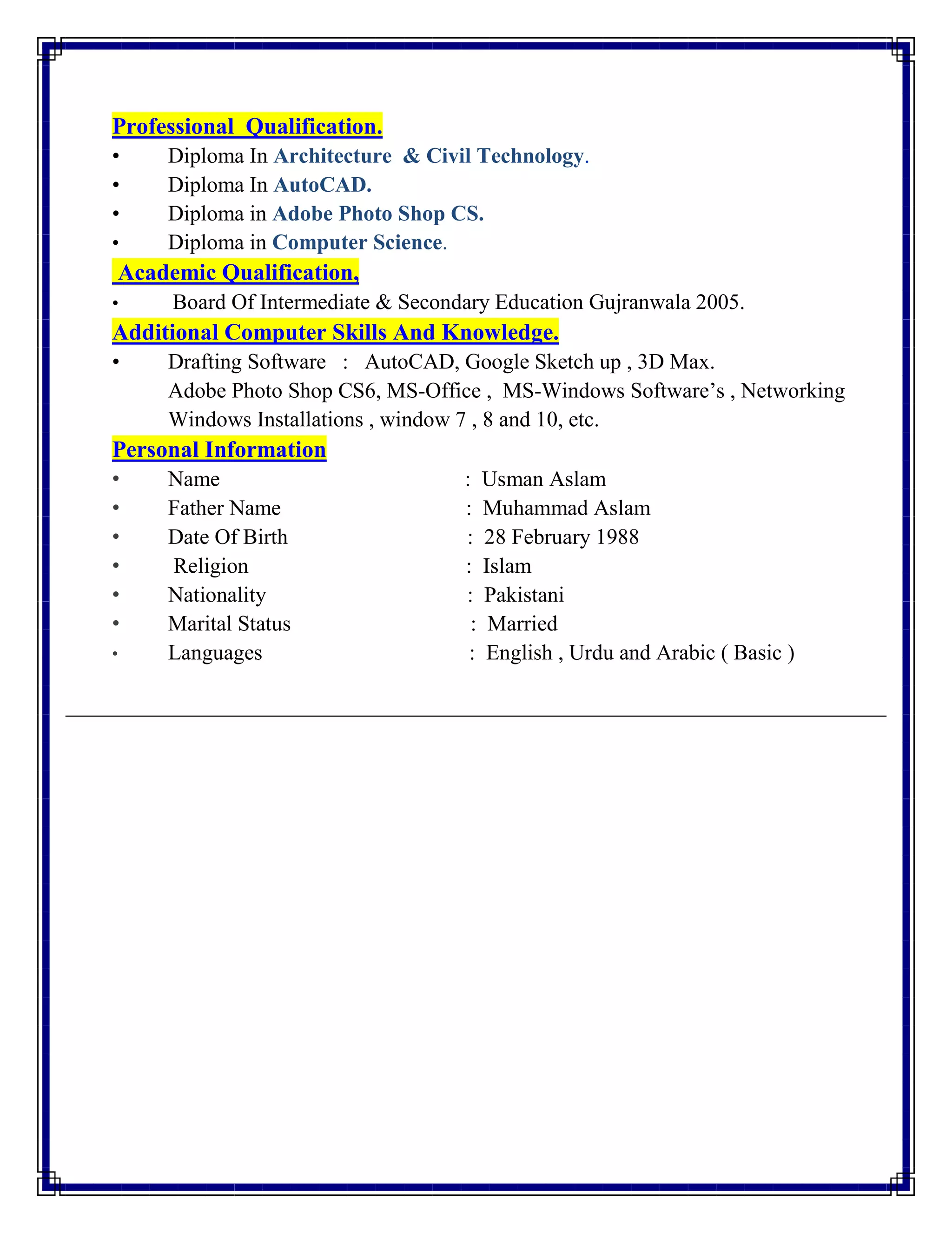 Architectural draughtsman | PDF