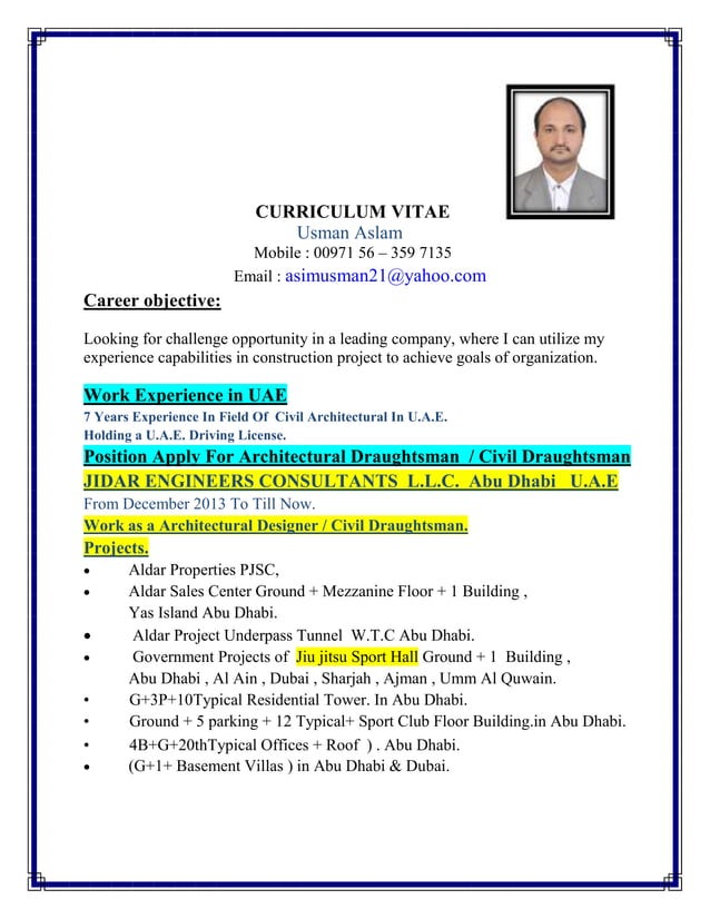 Architectural draughtsman | PDF | Civil Engineering Industry | Industries