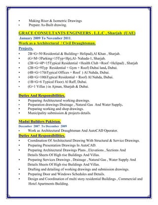 Architectural draughtsman | PDF | Civil Engineering Industry | Industries