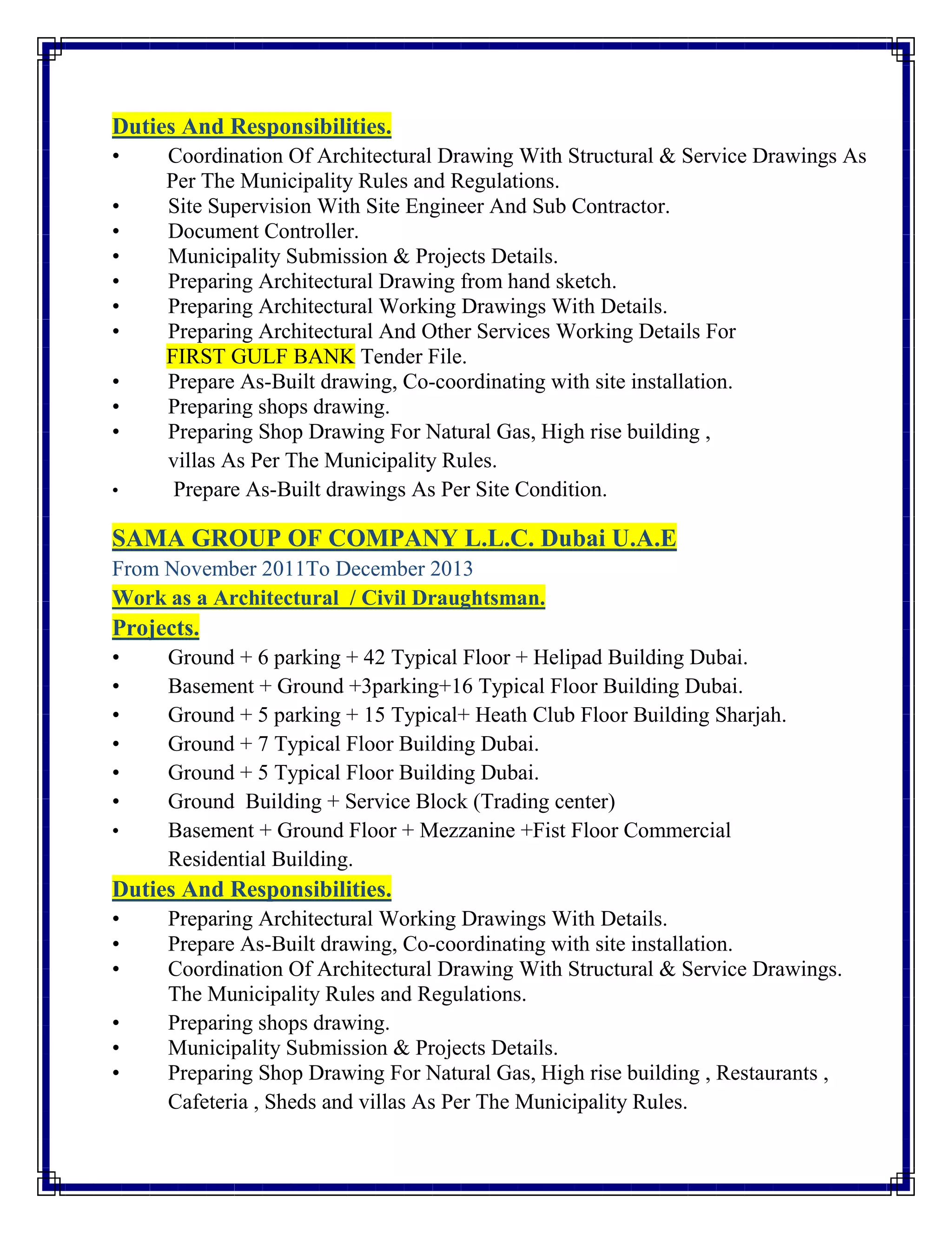 Architectural draughtsman | PDF