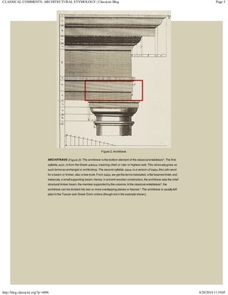 Architectural etymology classicist blog | PDF | Geology | Science
