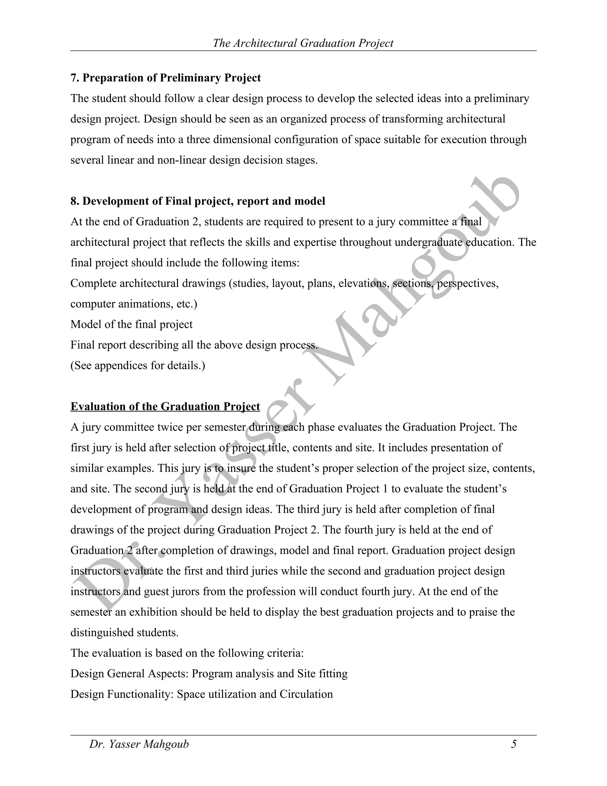 Architectural Graduation Project - English | DOC