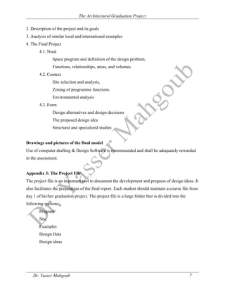 Architectural Graduation Project - English | DOC