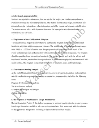Architectural Graduation Project - English | PDF