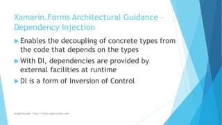 Architectural Guidance for Building Mobile Apps Using Xamarin.Forms | PPT