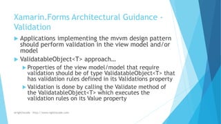 Architectural Guidance for Building Mobile Apps Using Xamarin.Forms | PPT