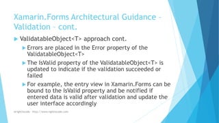 Architectural Guidance for Building Mobile Apps Using Xamarin.Forms | PPT