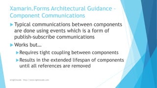 Architectural Guidance for Building Mobile Apps Using Xamarin.Forms | PPT
