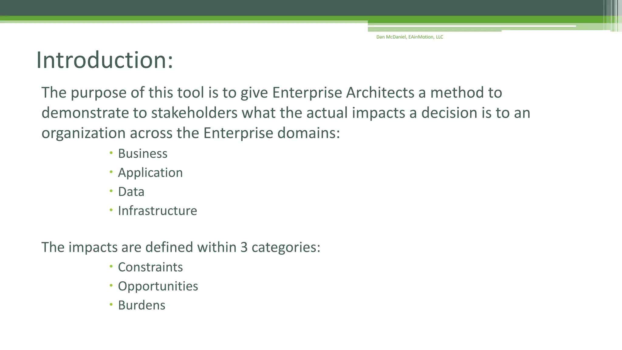 Architectural Impact Analysis | PPTX