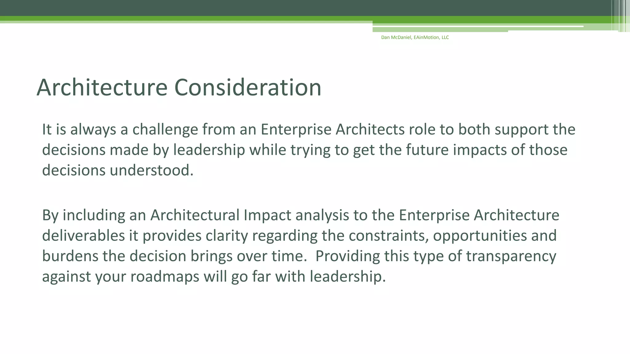 Architectural Impact Analysis | PPTX