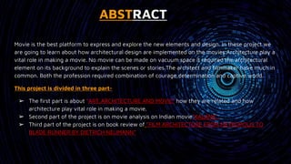 Architectural influence in indian movie | PPTX