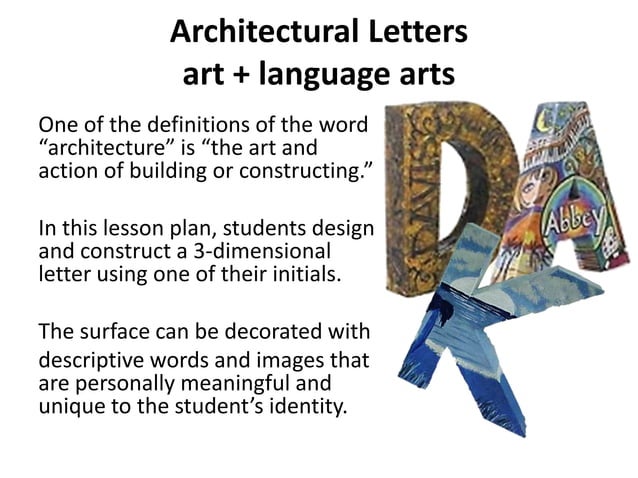 Architectural Letter Sculpture | PPT