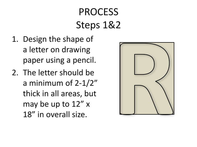 Architectural Letter Sculpture | PPT