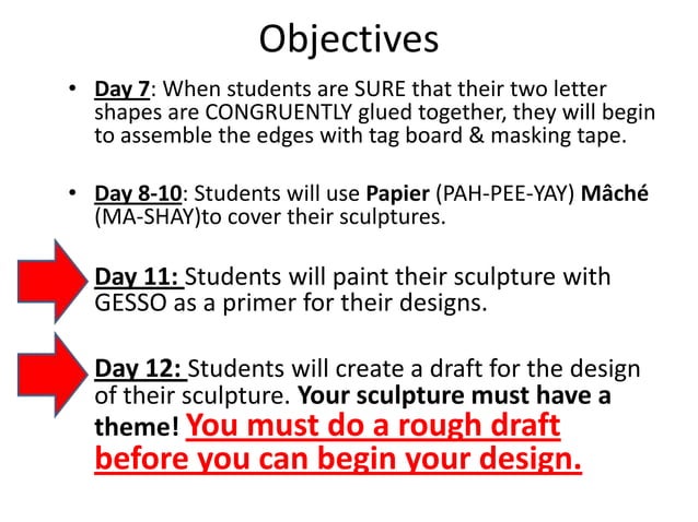 Architectural Letter Sculpture | PPT