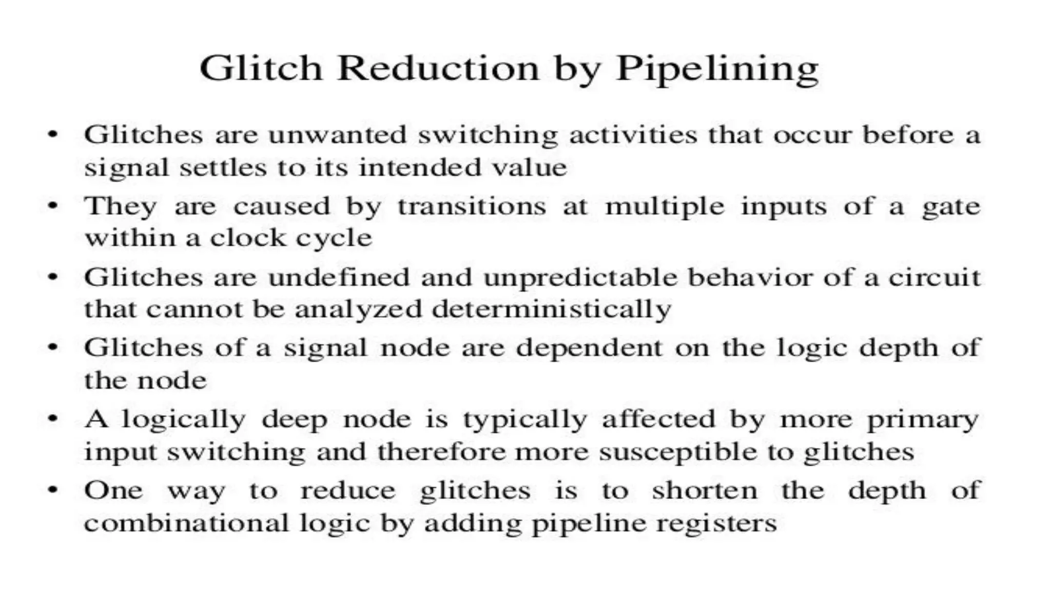 Architectural Level Techniques | PDF