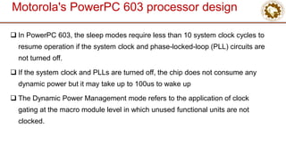 Architectural Level Techniques | PDF
