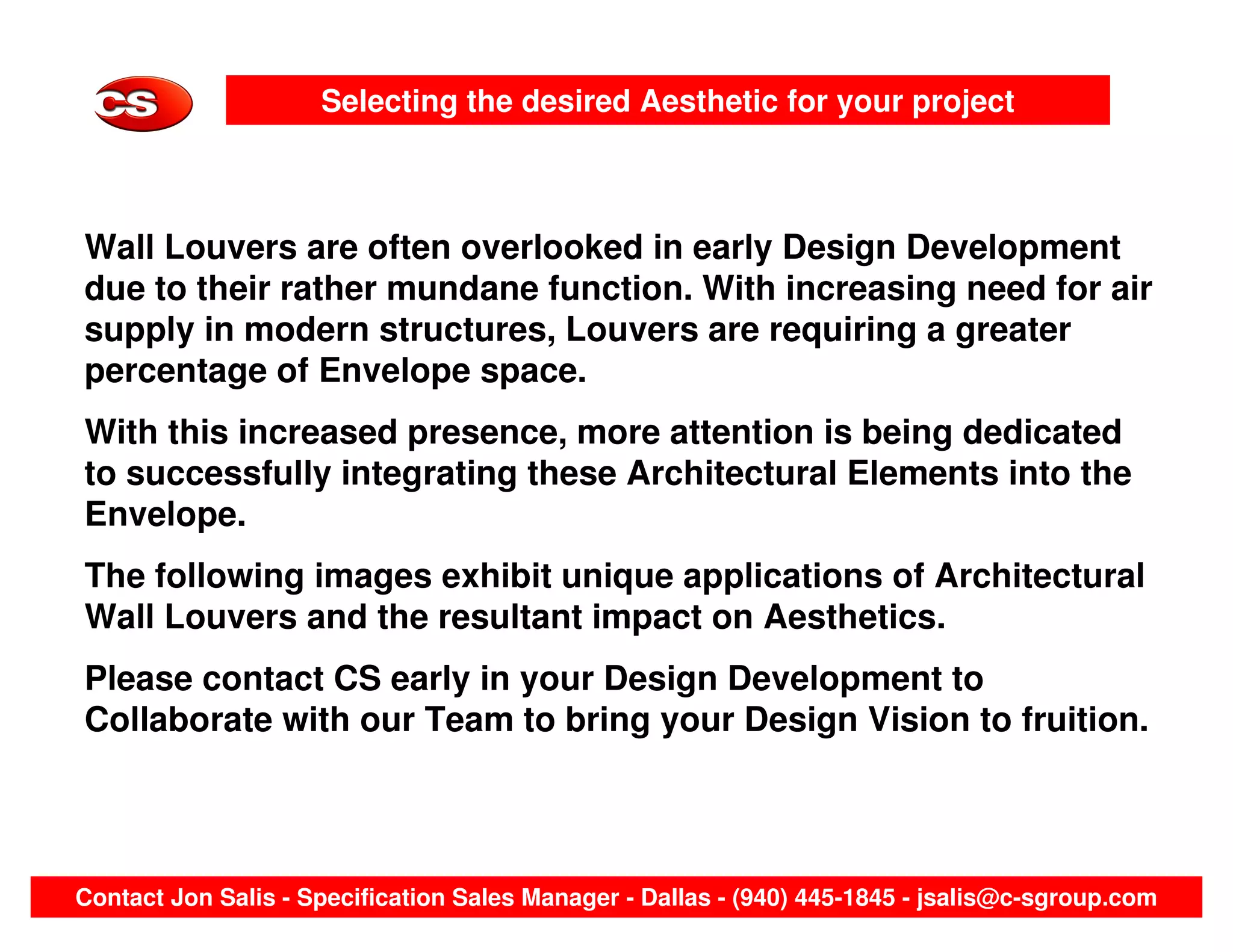 Architectural Louver Aesthetics | PDF