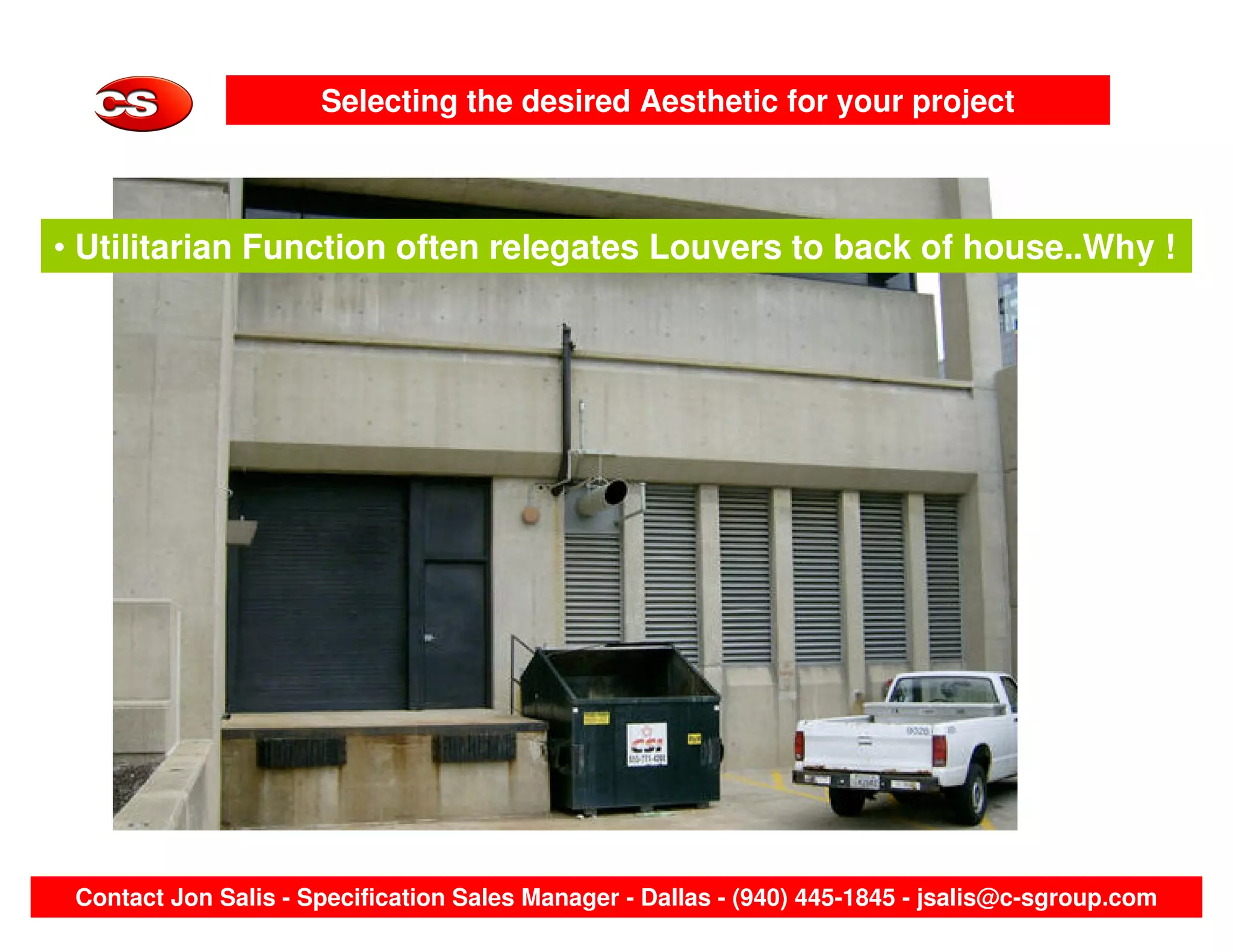 Architectural Louver Aesthetics | PDF