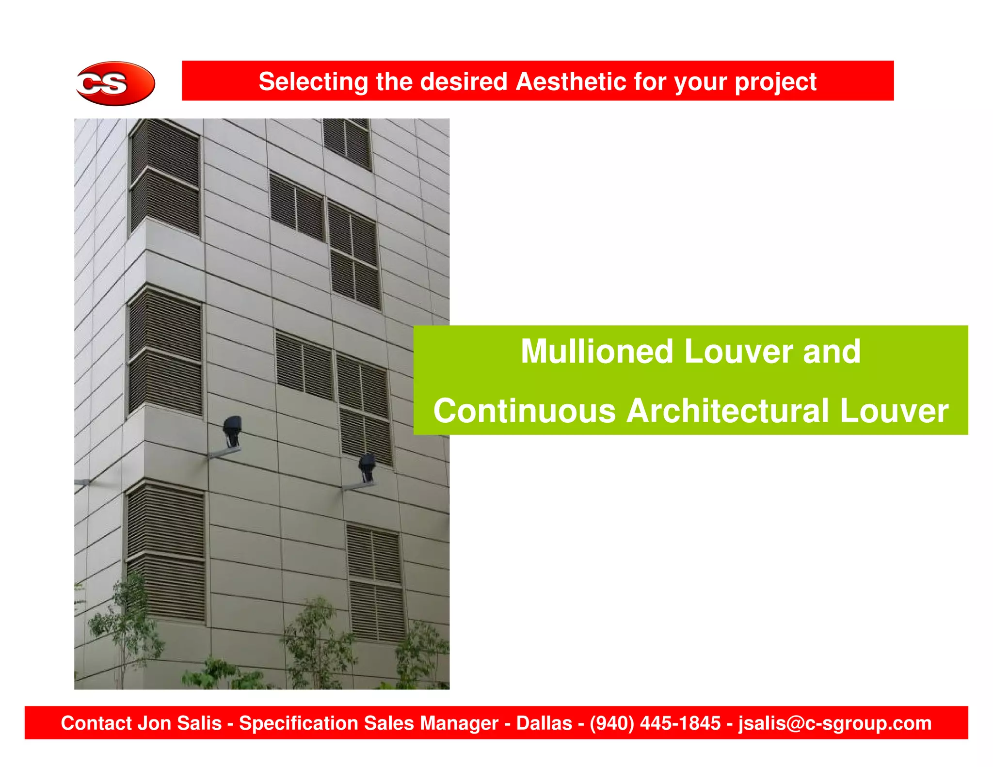 Architectural Louver Aesthetics | PDF